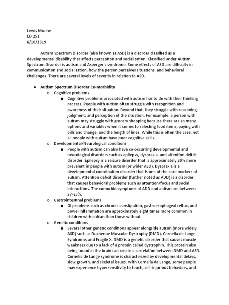 Disability Resource Packet | PDF | Autism | Autism Spectrum