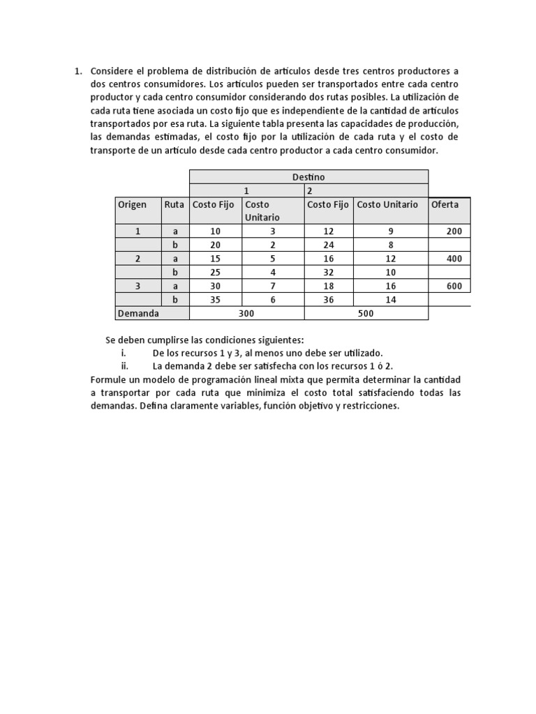 Practica 1 de Operativa | PDF | Programación lineal | Matemáticas Aplicadas