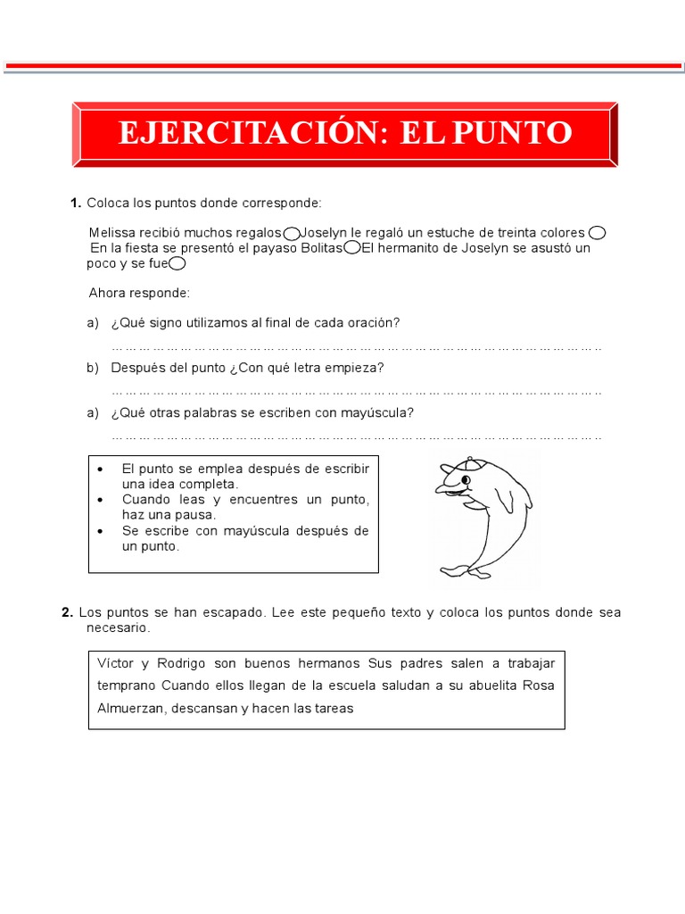 Ejercitación - El Punto | PDF