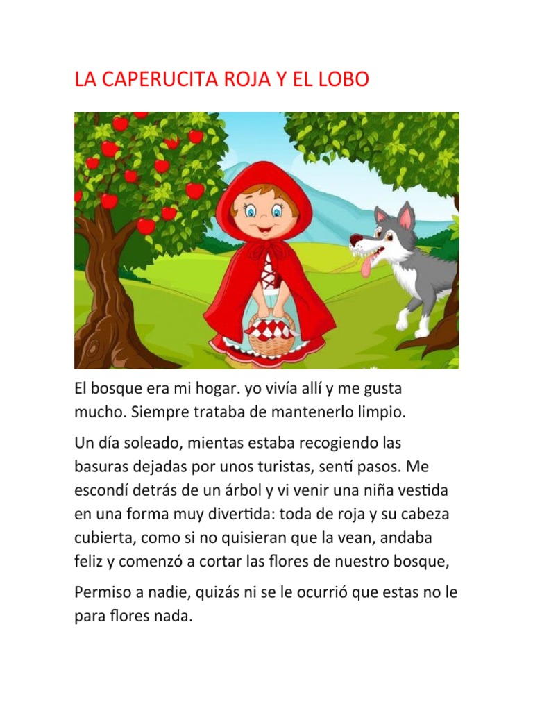 La Caperucita Roja y El Lobo | PDF