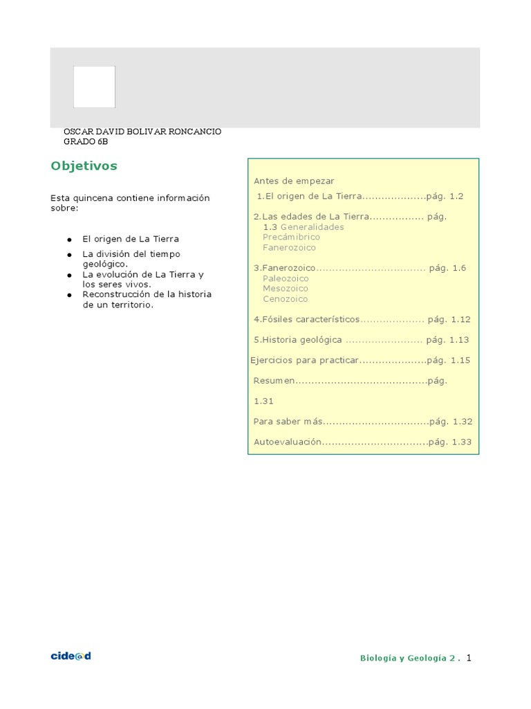 Eras Geologicas | PDF | Cretáceo | Estrato