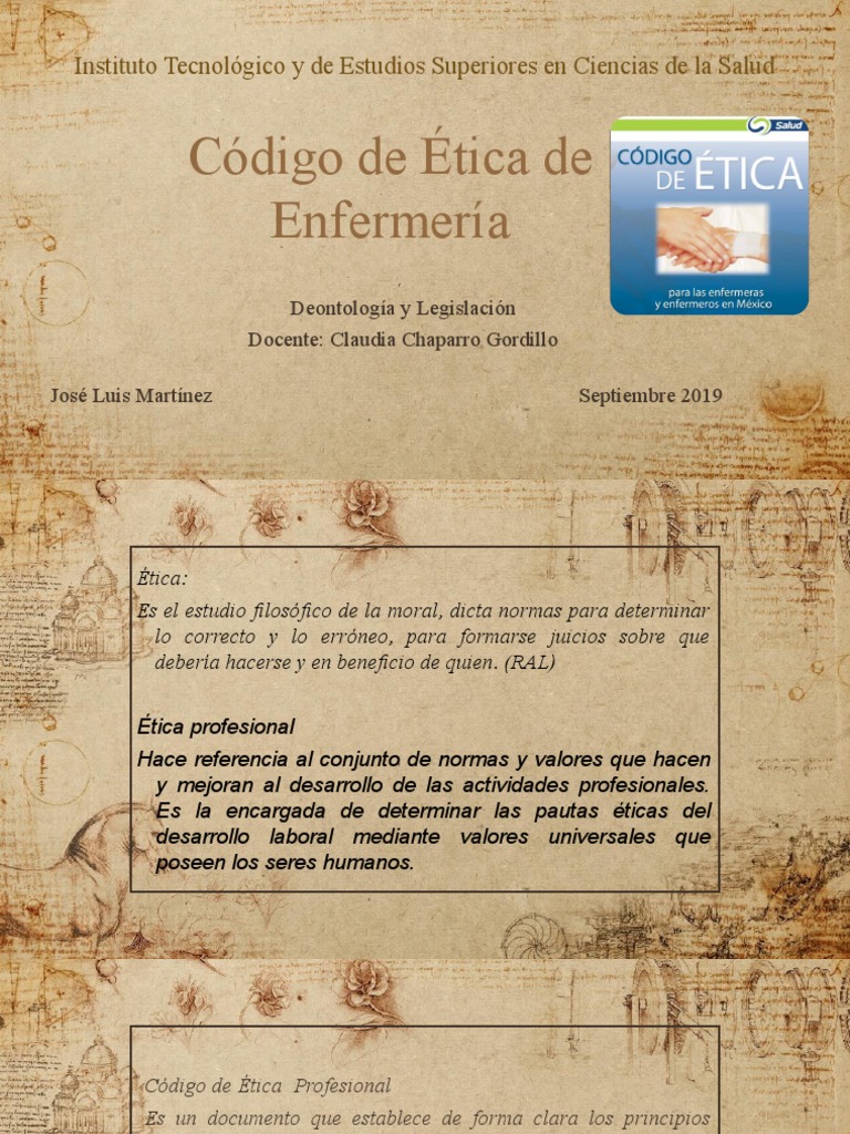 Código de Ética de Enfermería | PDF | Ética profesional | Enfermería