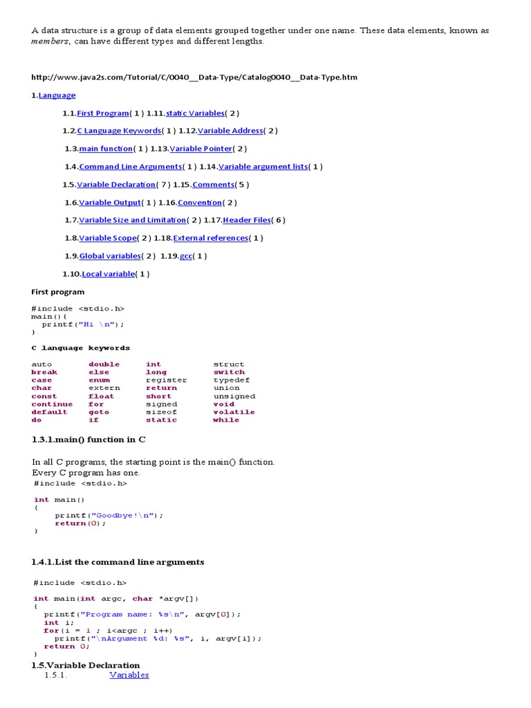 Members, Can Have Different Types and Different Lengths | PDF | Integer ...