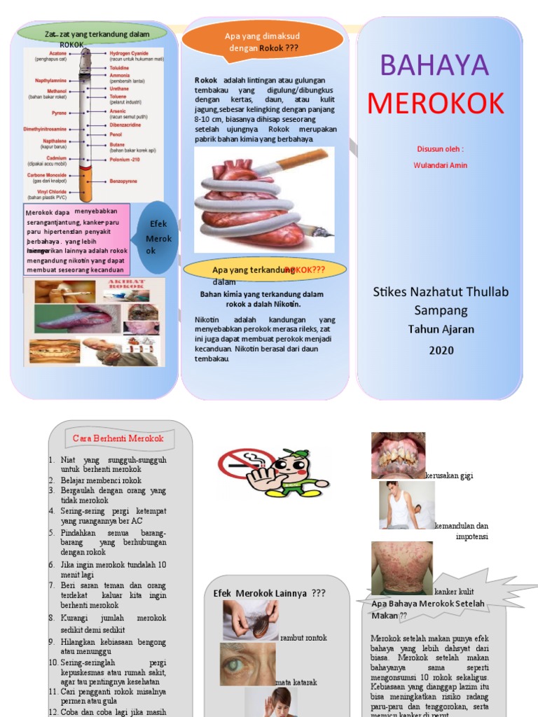 Leaflet Bahaya Merokok | PDF