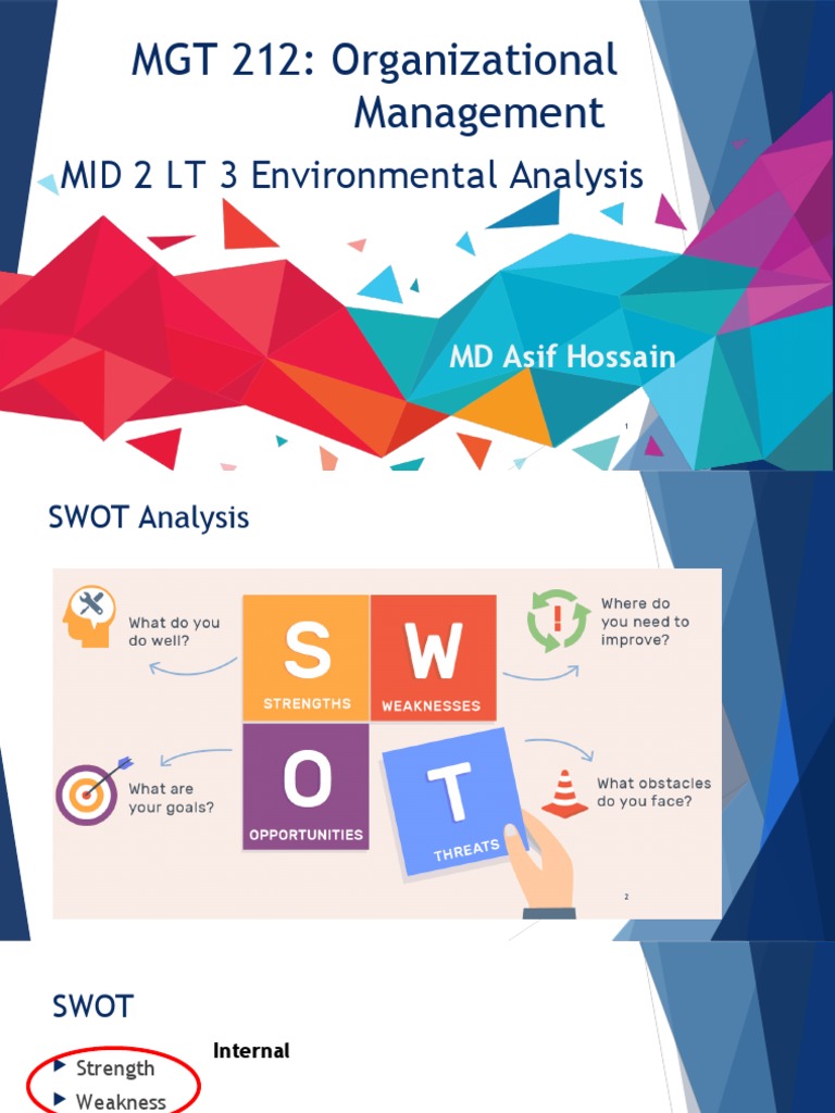 MGT 212: Organizational Management: MID 2 LT 3 Environmental Analysis ...
