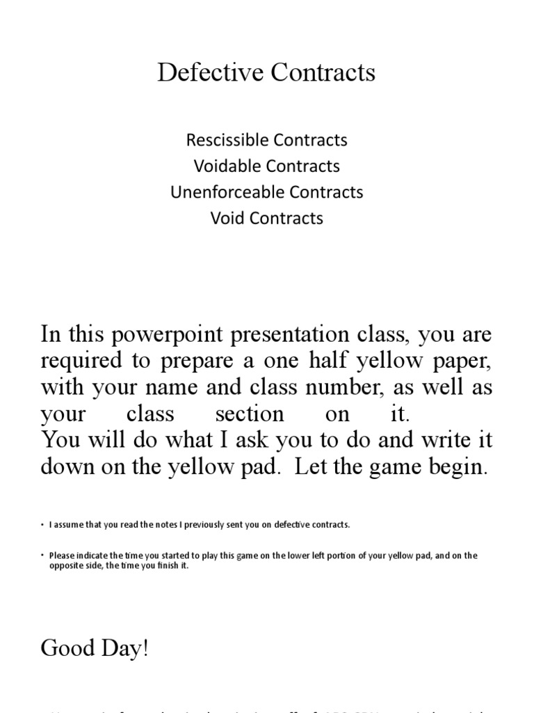 Defective Contracts Rescissible | PDF | Legal Remedy | Fraud
