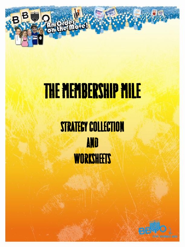 The Membership Mile: Strategy Collection and Worksheets | PDF | Adolescence