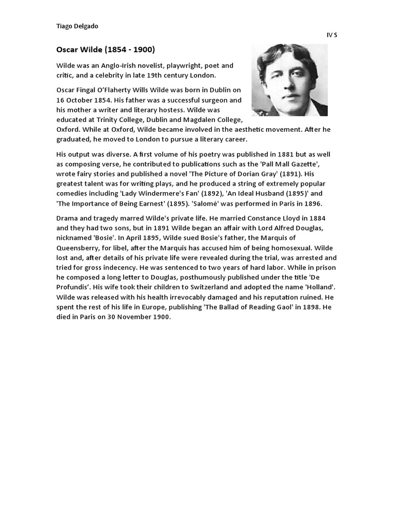 Oscar Wilde-The Picture of Dorian Grey | PDF | Oscar Wilde | The ...