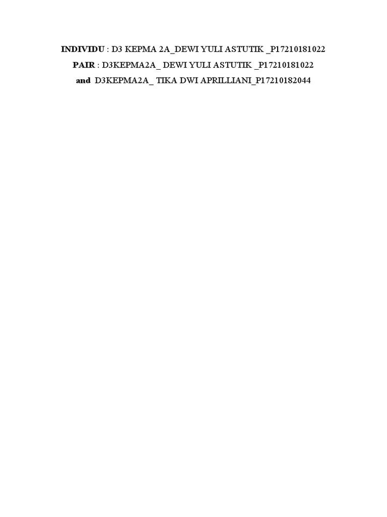 D3kepma2a - Dewi Yuli Astutik - P17210181022 | PDF | Relaxation ...