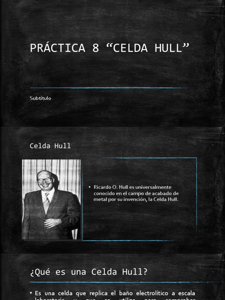 Celda Hull: Análisis y Aplicaciones | PDF