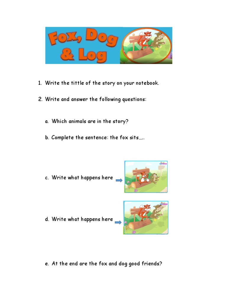 Fox, Dog and Log | PDF