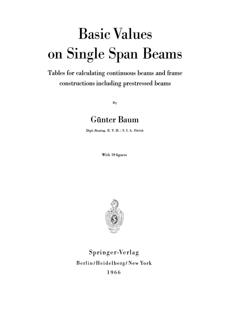 On Single Span Beams: Basic Values | PDF | Beam (Structure) | Curvature
