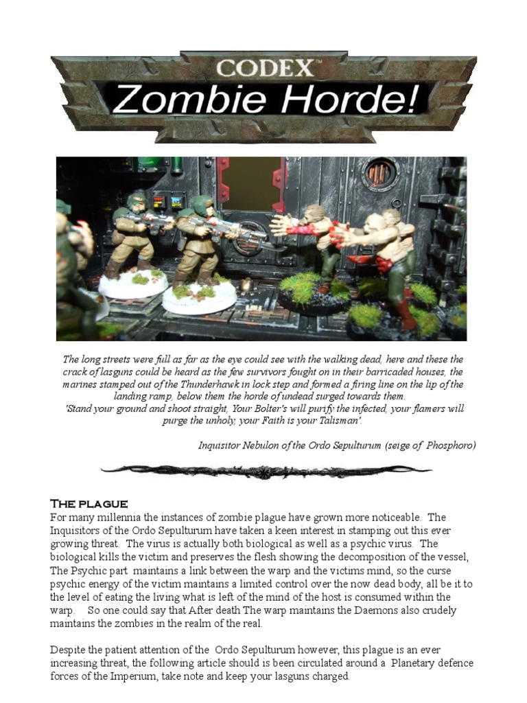 40k Zombie Plague | Zombies | Armed Conflict