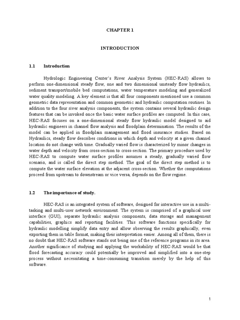 Hecras Full Report | PDF | Geographic Information System | Flood