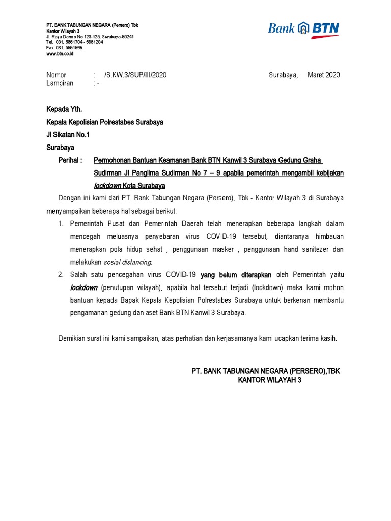 Surat Bu Risma | PDF