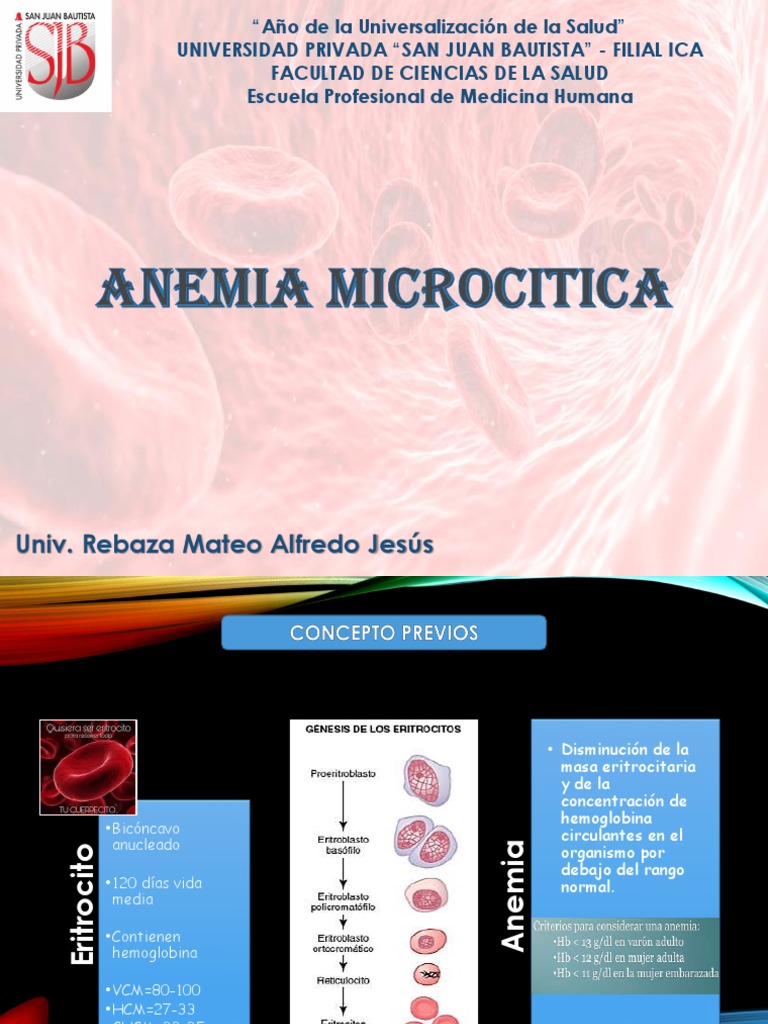 Anemia Microcitica | PDF | Hematología | Medicina CLINICA