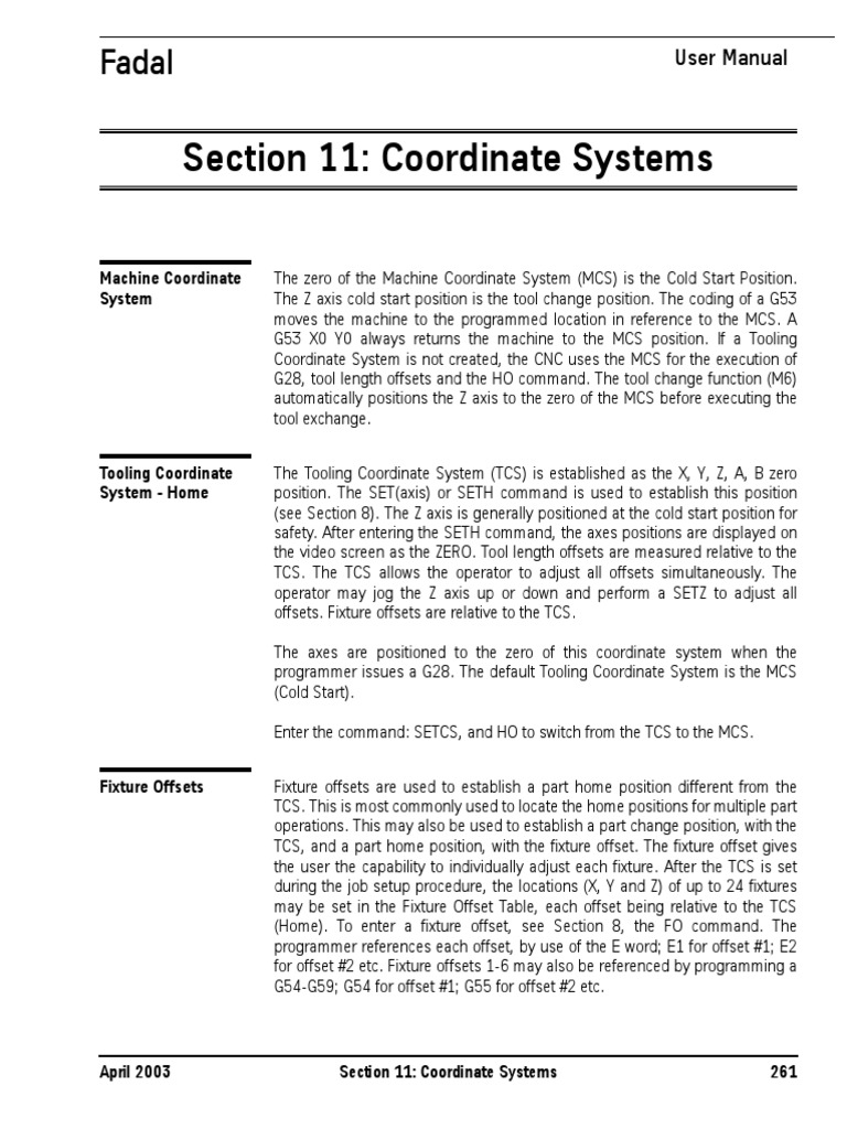 Sect 11 Coordinate Systems | PDF | Cartesian Coordinate System ...