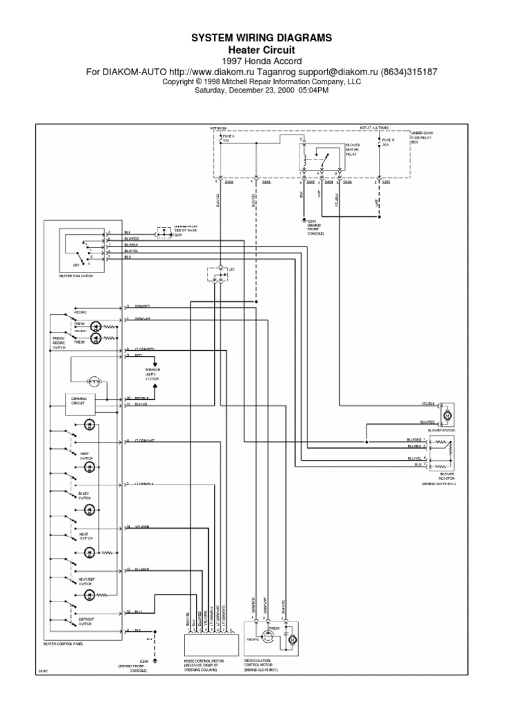 System Wiring Diagrams Heater Circuit | PDF