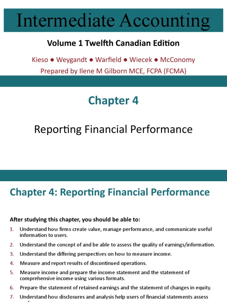 Intermediate Accounting: Reporting Financial Performance | PDF | Income ...