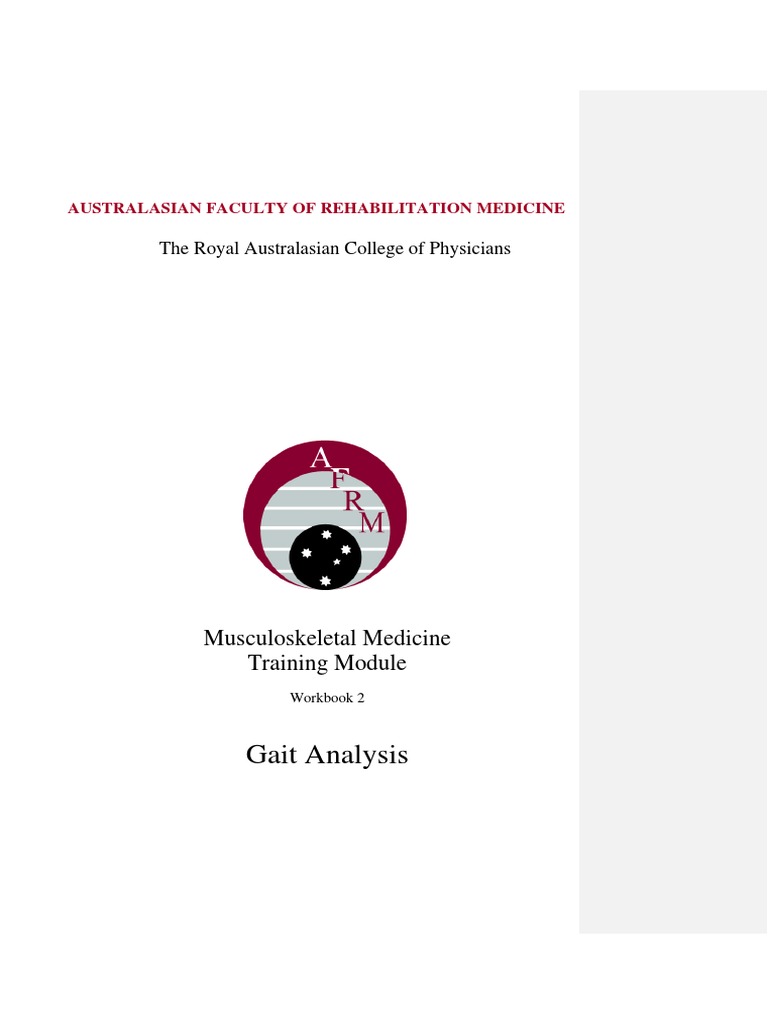 Afrm Musculoskeletal Medicine Training Module Gait Analysis | PDF ...