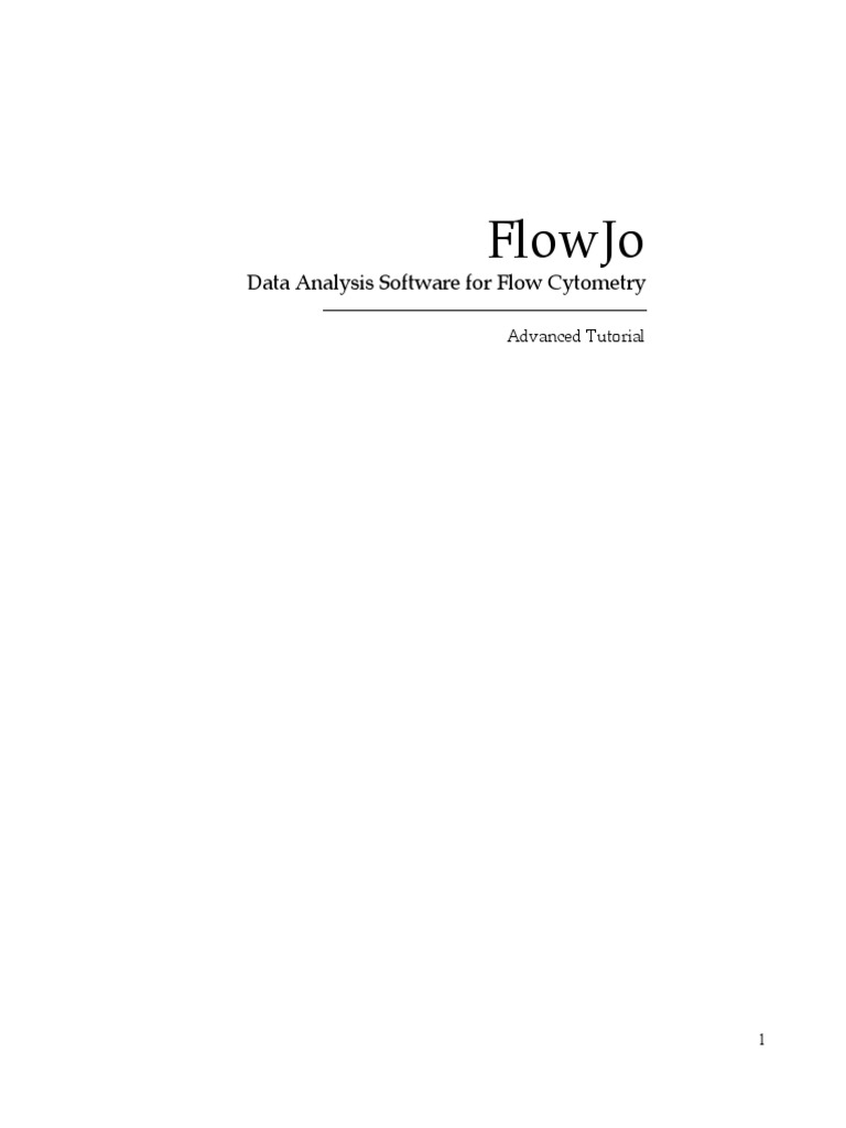 FlowJo Advanced Tutorial PDF | Download Free PDF | Data Analysis ...