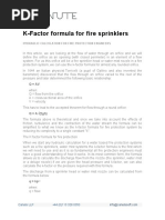 Understanding Sprinkler K-Factor Calculations | PDF | Fire Sprinkler ...