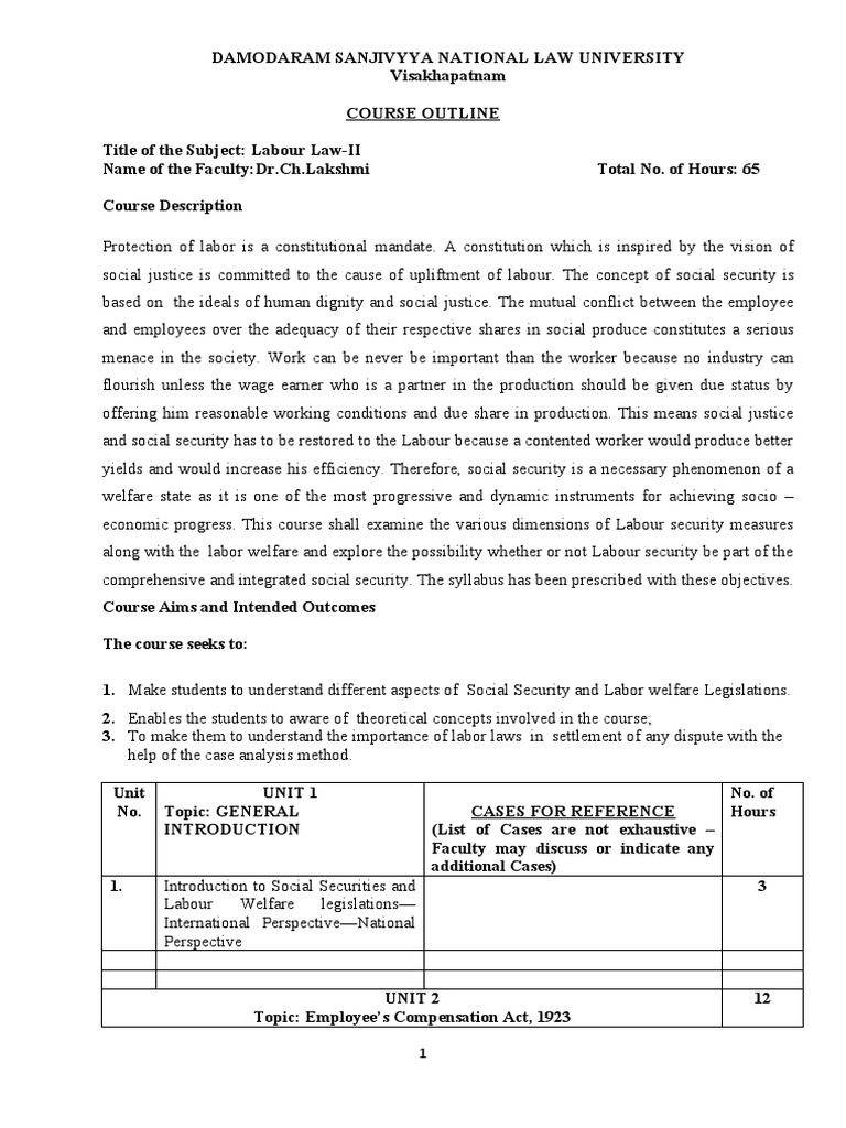 6.2 Labour Law II | PDF | Social Justice | Labour Economics