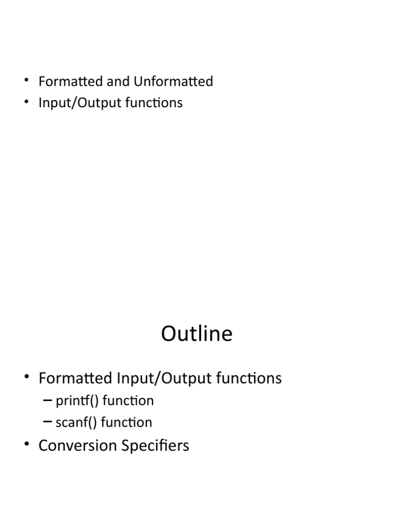 Formatted And Unformatted Functions Pdf Pointer Computer Programming String Computer