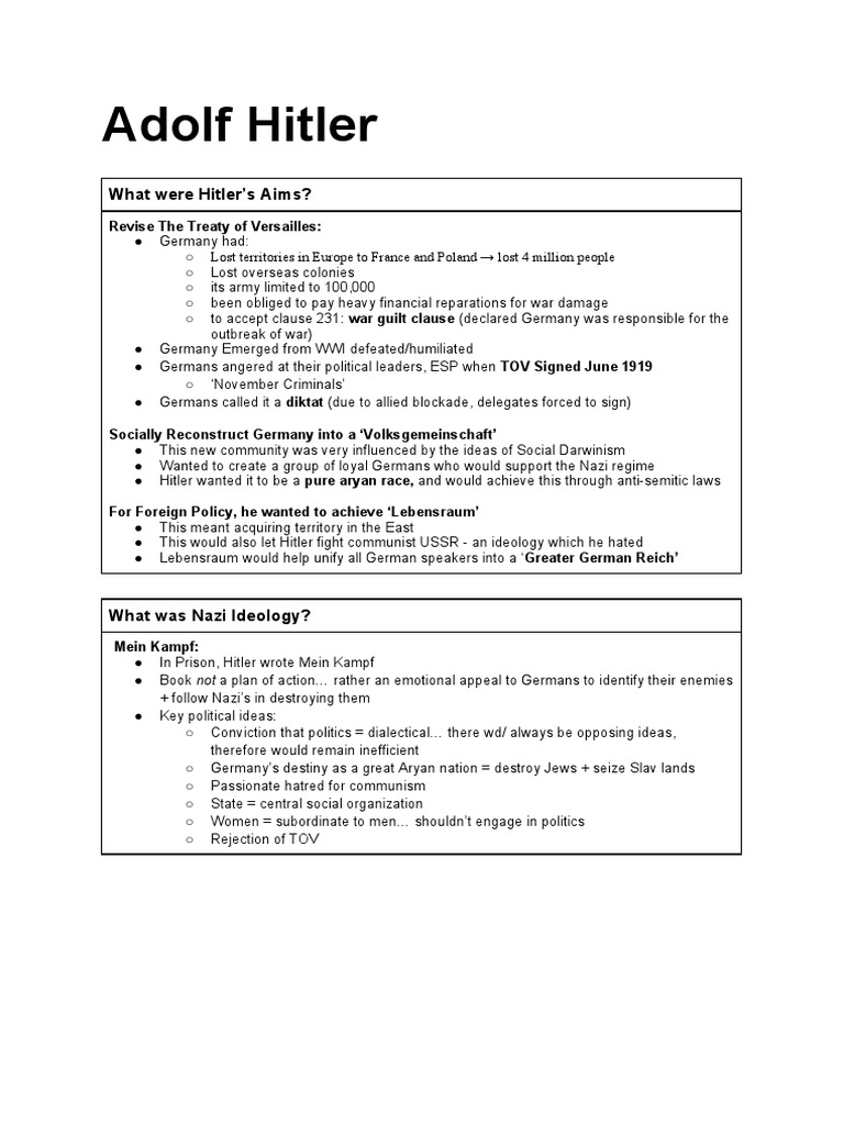 Adolf Hitler's Path to Power: Evaluating the Key Factors that Enabled ...