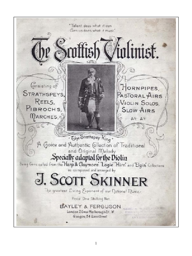 Scott Skinner Scottish Violinist | PDF