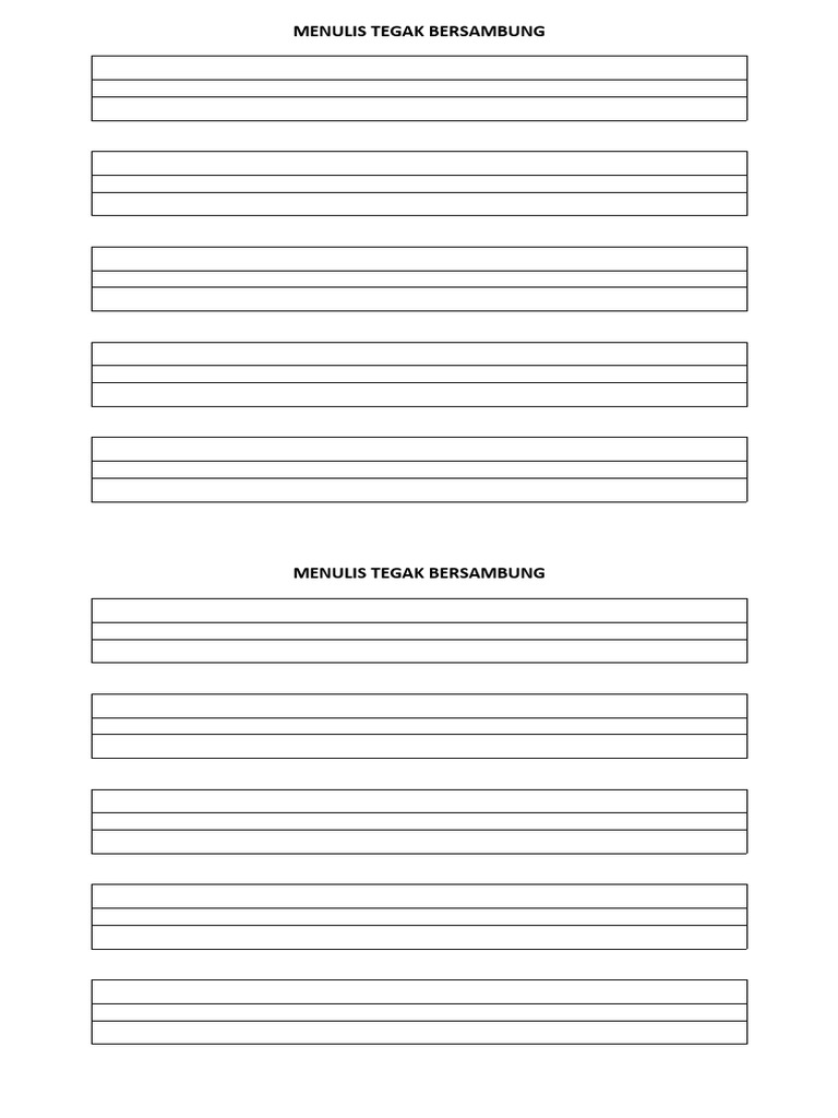 Menulis Tegak Bersambung | PDF