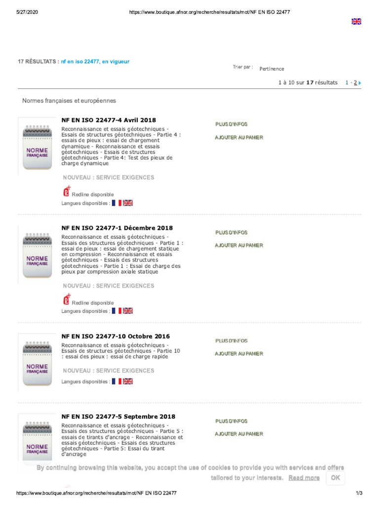 NF en Iso 22477 | PDF