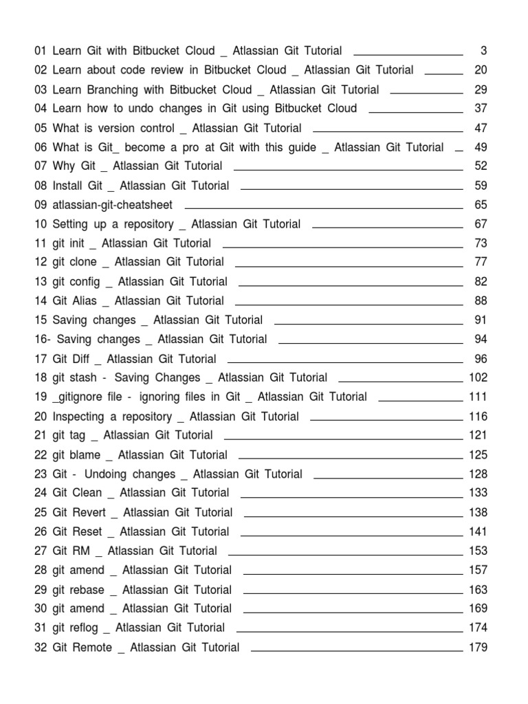 Bitbucket Git Tutorial PDF | PDF | Software Repository | Command Line Interface