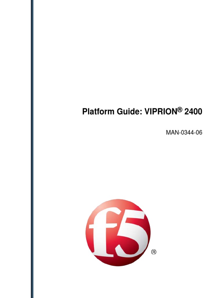 Platform Guide VIPRION 2400 | PDF | Power Supply | Electronics