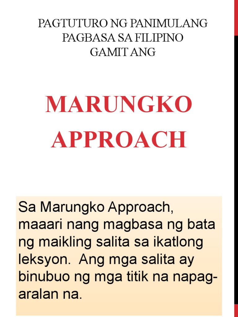 Marungko | PDF