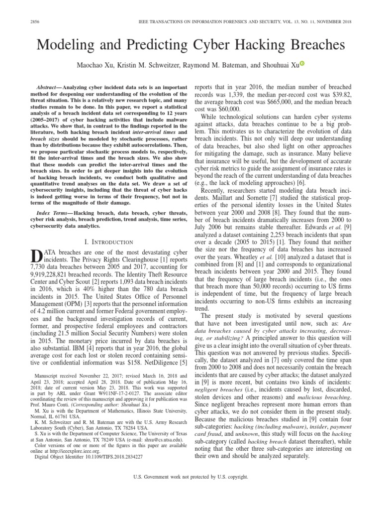 Breaching Data Analytics Paper | PDF | Time Series | Statistical Theory