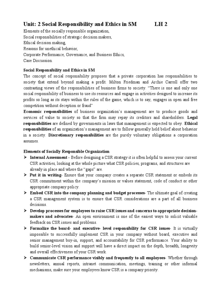 MBS 4th Sem SM Unit All | PDF | Strategic Management | Scenario Planning