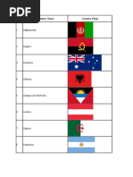 287 World Flags with Names List | PDF | Semiotics | Collecting