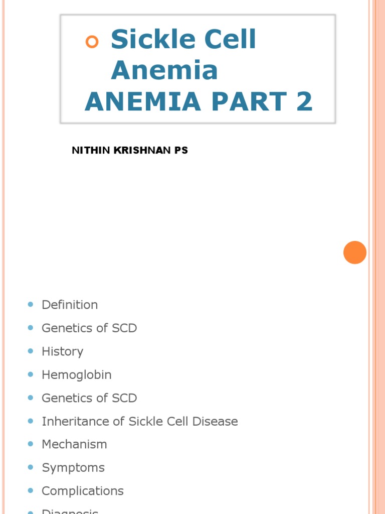 Sickle Cell Anemia PDF | PDF | Hematopoietic Stem Cell Transplantation ...