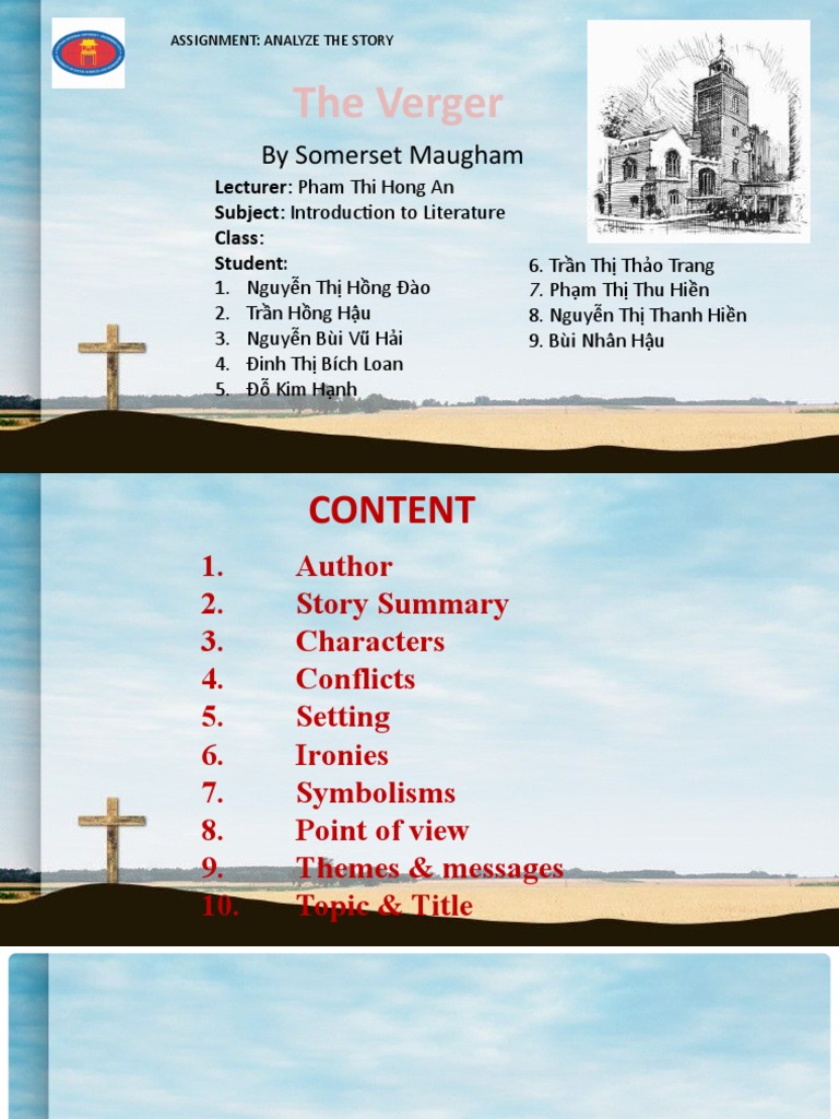 THE VERGER - Final Revised-1 | Download Free PDF | W. Somerset Maugham