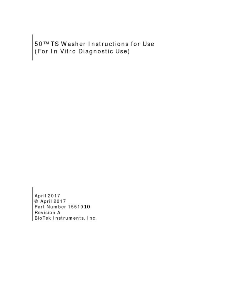 Washer Installation 50TS8 - EN PDF | PDF | Electromagnetic Interference ...