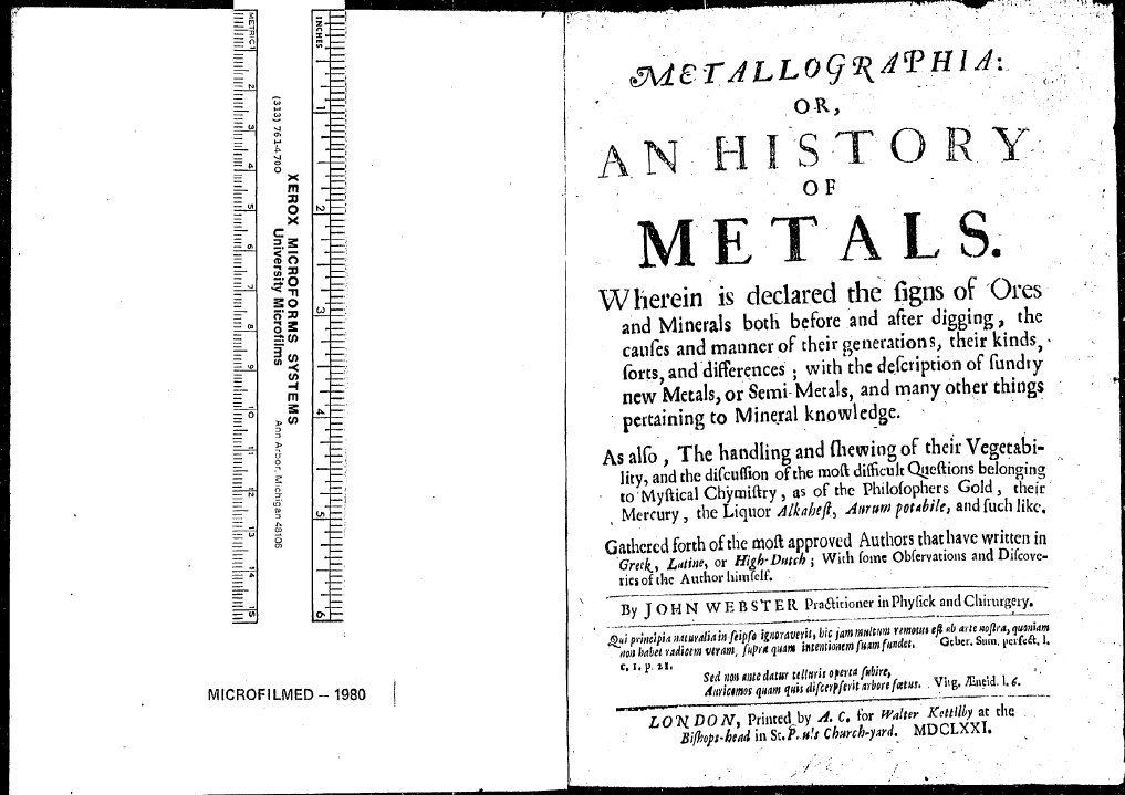a - An History of Metals