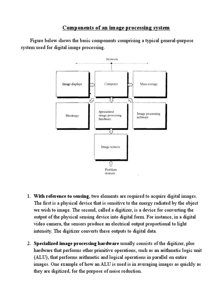 Components of An Image Processing System | PDF | Computer Data Storage ...