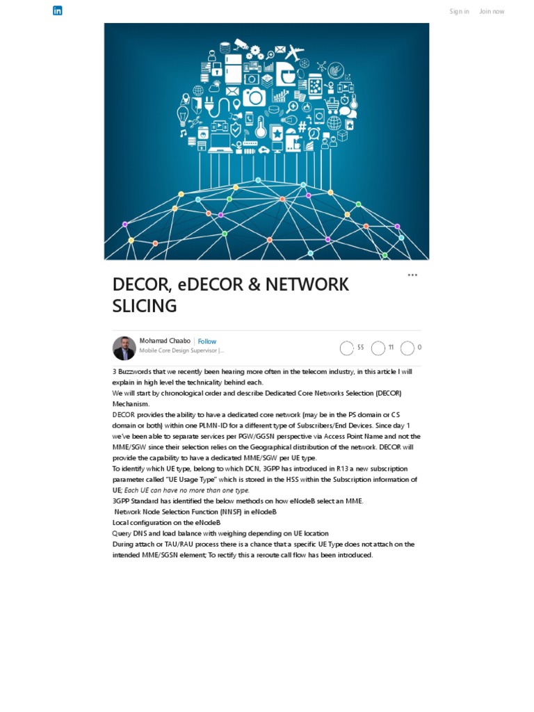 DECOR, eDECOR & NETWORK SLICING | PDF | Information And Communications Technology | Computer ...