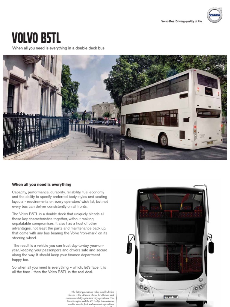 Volvo B5TL: When All You Need Is Everything in A Double Deck Bus ...