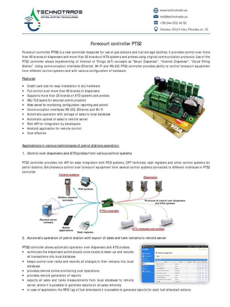 PTS 2 With Built in Web Server | PDF | Filling Station | Internet Of Things