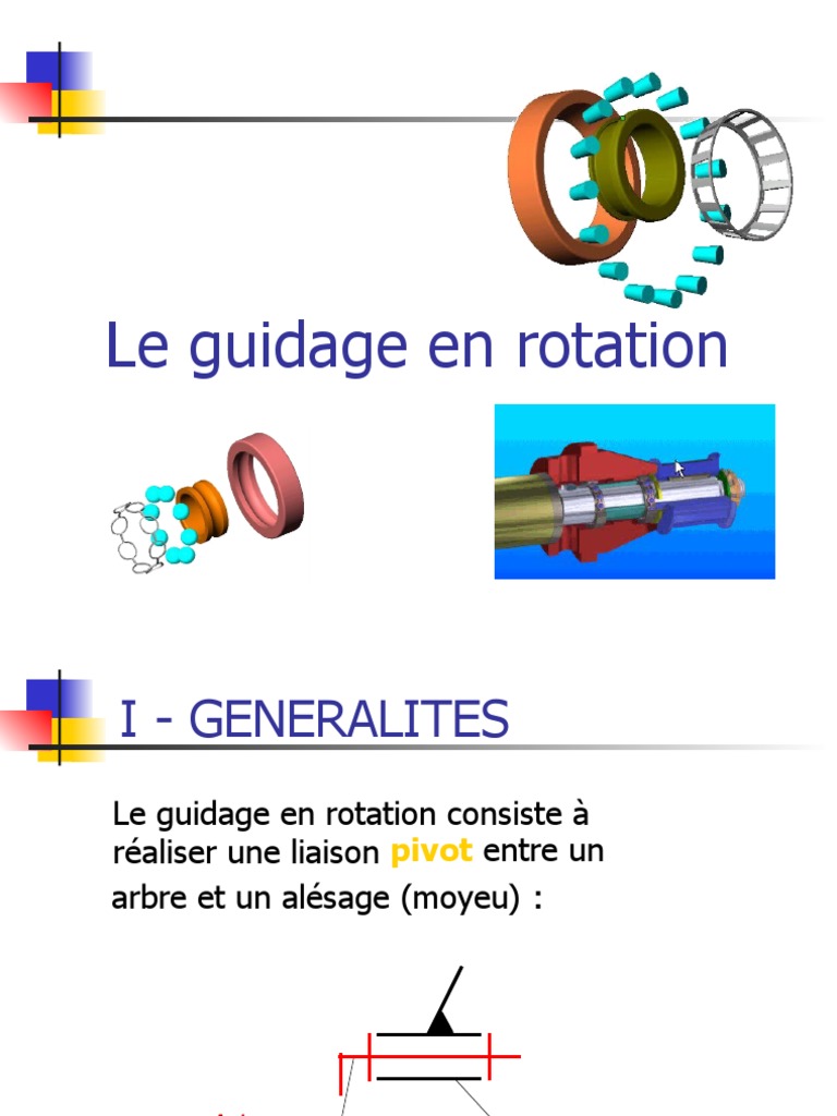 Guidage en Rotation | PDF | Friction | Ingénierie mécanique