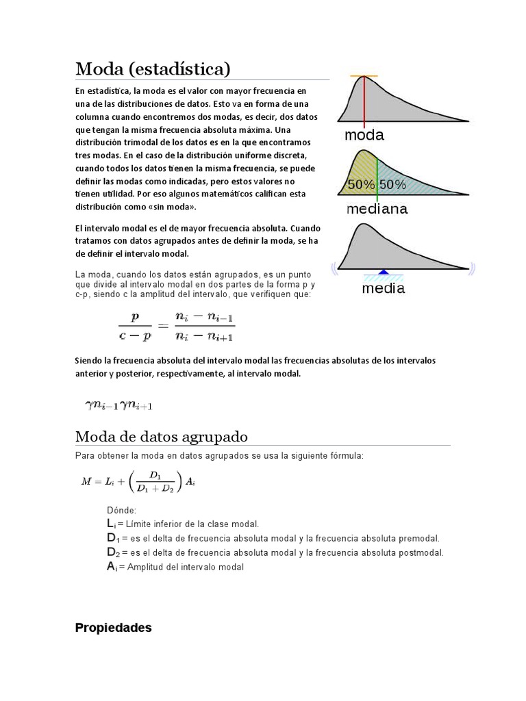 Moda | PDF | Media | Modo (Estadísticas)