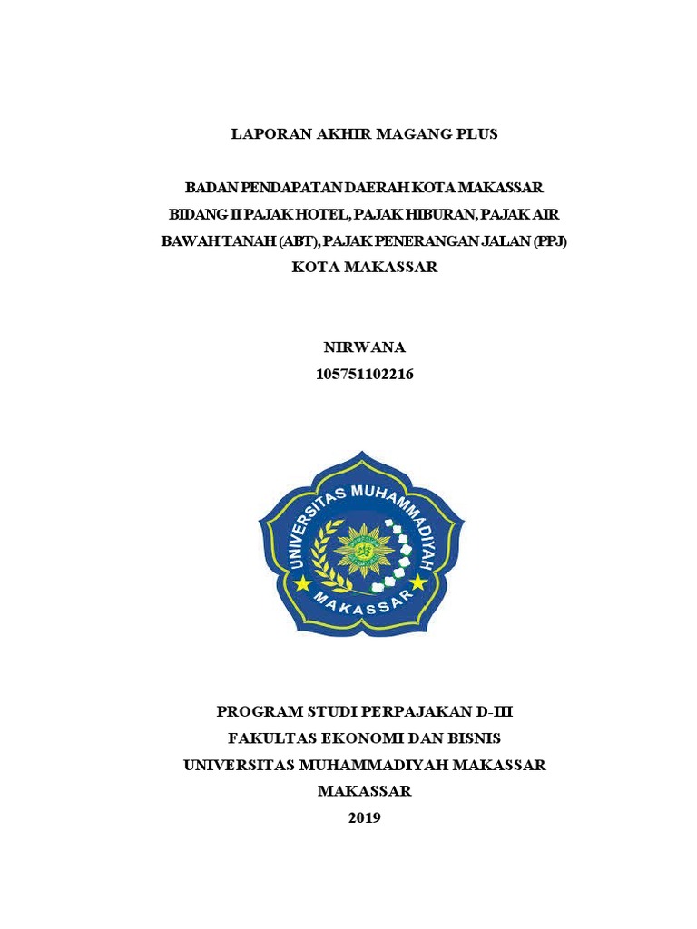 Laporan Magang Pajak Makassar | PDF