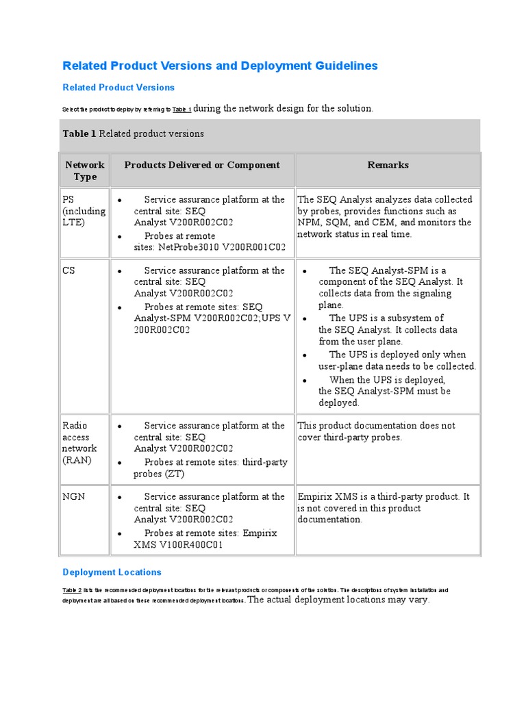 Telecom Deployment Guide | PDF | High Speed Packet Access | Server ...